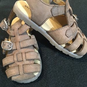 Stride Rite | Shoes | Stride Rite Sandals Brown Leather Size 7m | Poshmark